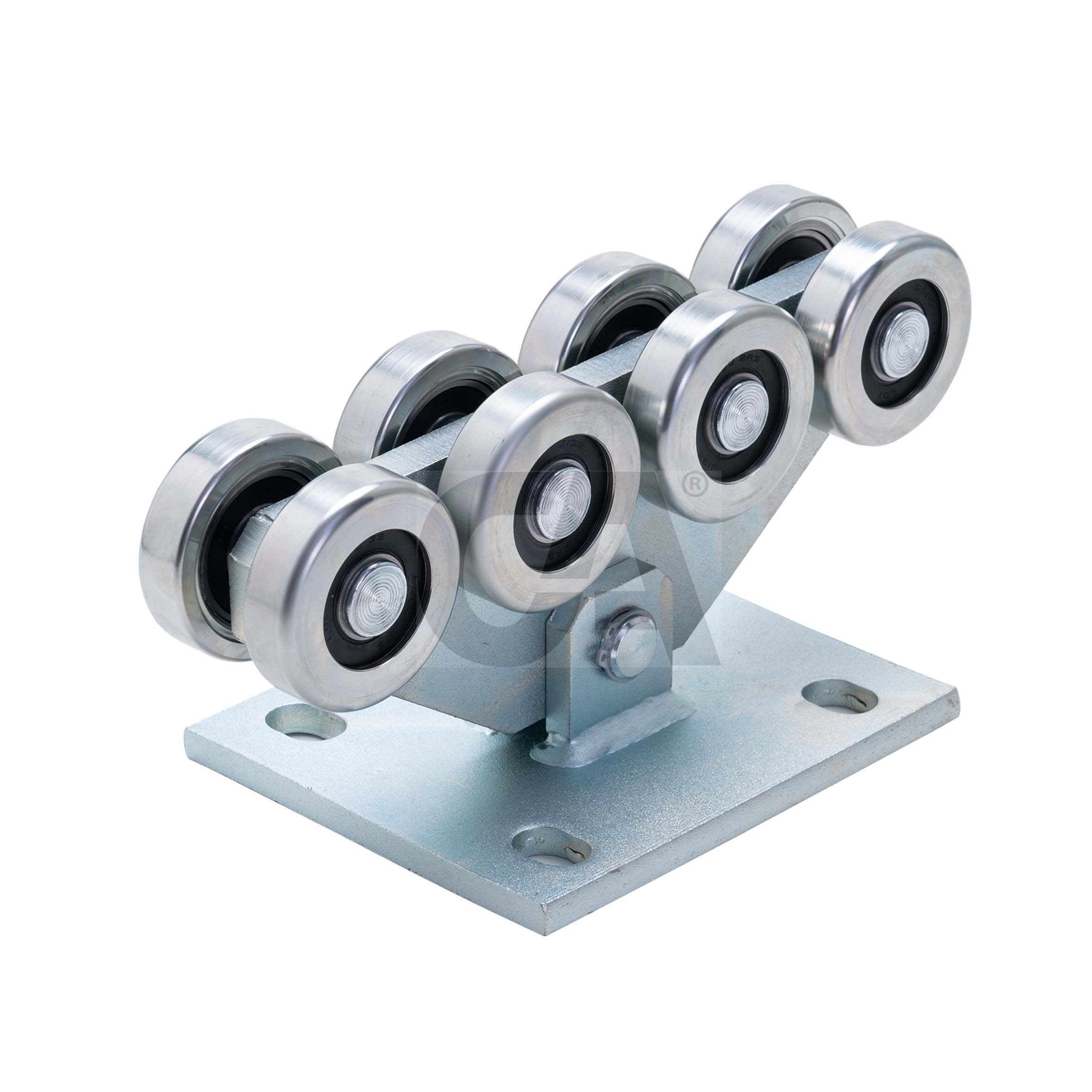 Adjustable heavy upper guide bracket 2 guide rollers - Combi Arialdo